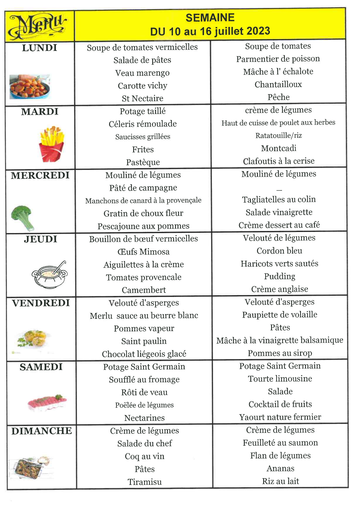 Voir les menus | EHPAD Les Consuls